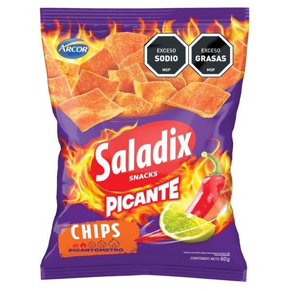 SALADIX CHIPS PICANTES 60G – Distrilog